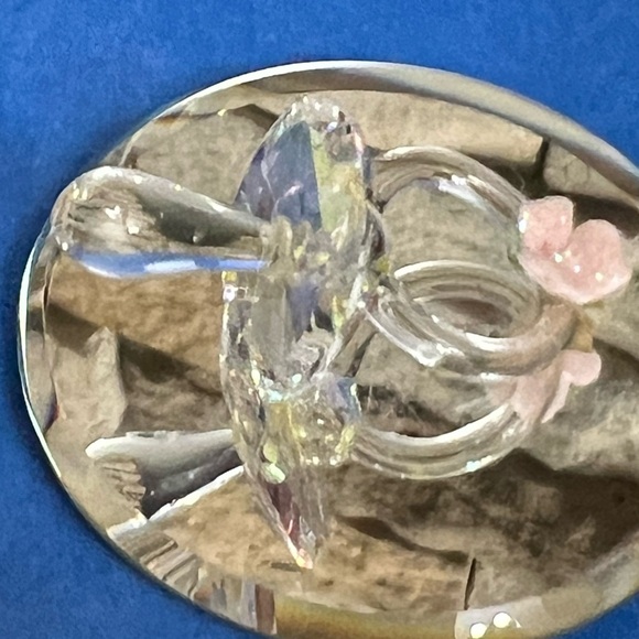 Accents | Glass Blown Baby Pacifier With Pink Flower Figurine | Poshmark